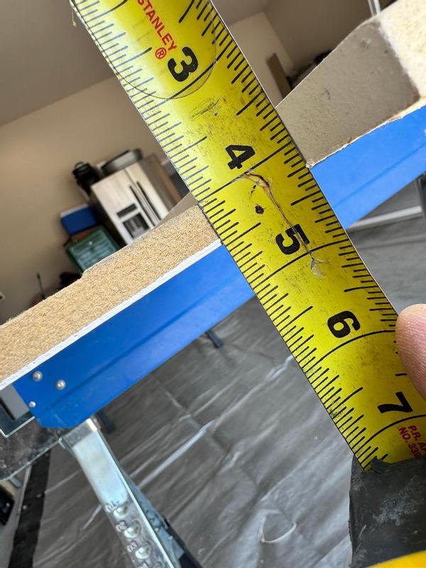 RELIABILT 1/2-in x 5-1/4-in x 12-ft Colonial Primed MDF 163E Baseboard ...