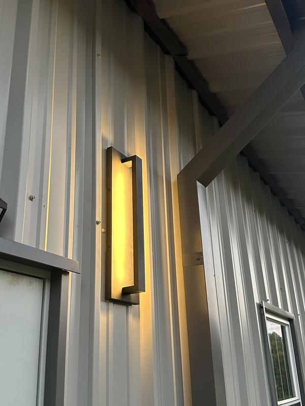 AloaDecor Lighting 20-in H Matte Black Hardwired Dusk to Dawn ...