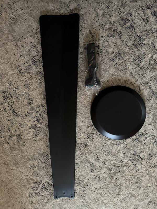 Breezary Lightless Pull Chain 52-in Oil-rubbed Bronze with Matte Deep ...