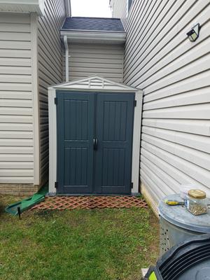 DuraMax Building Products 5-ft x 8-ft Yardmate plus Gray Gable Roof ...