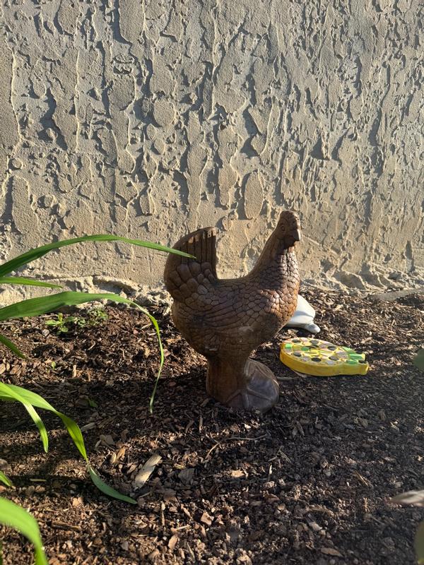 Athens Stonecasting 15-in H x 15-in W Brown Animal Garden Statue in the ...