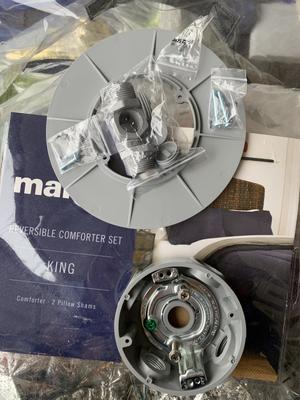 Hubbell Bell PVC Weatherproof New Work/Old Work Ceiling Fan Electrical ...