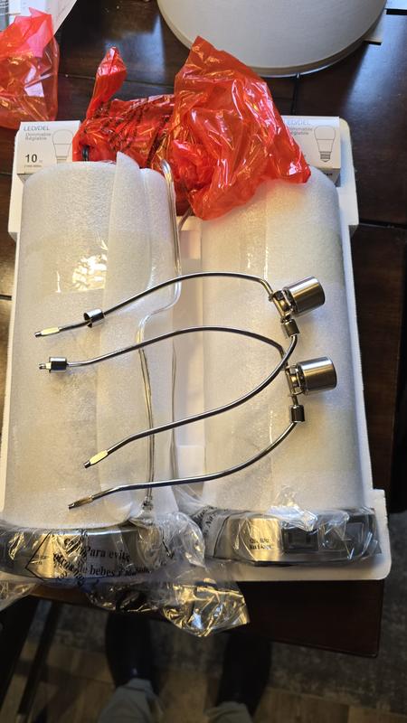 KAWOTI Quinita 23.25-in Antique Brass LED Rotary socket Table Lamp with ...