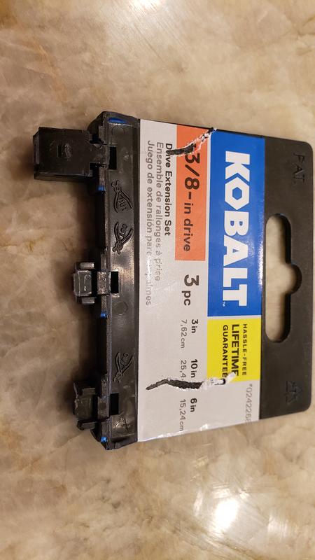 Kobalt 3-Piece 3/8-in Drive Socket Extension Set 86929 at Lowes.com