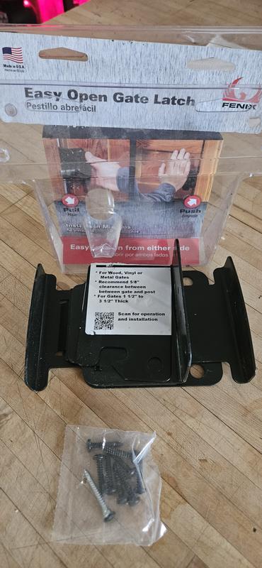 Fenix 6-in Steel-painted Gate Latch 502BK40 at Lowes.com