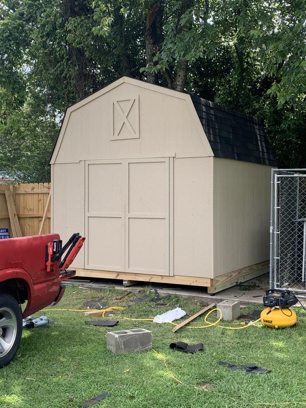 Heartland Stillwater 10-ft x 10-ft Installed Wood Outdoor Storage Shed ...