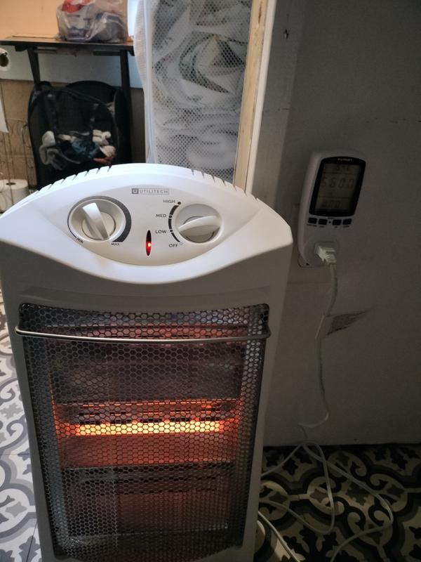 Utilitech Up to 1500-Watt Infrared Quartz Tower Indoor Electric Space ...