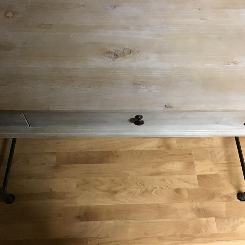 allen + roth Allen + Roth 42-in Brown Pine Writing desk in the Desks ...