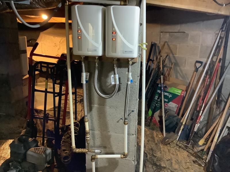 JVIS USA MicroHeat 6-10 Hard Water 240-Volt 10-kW-kW 5-GPM Point Of Use ...