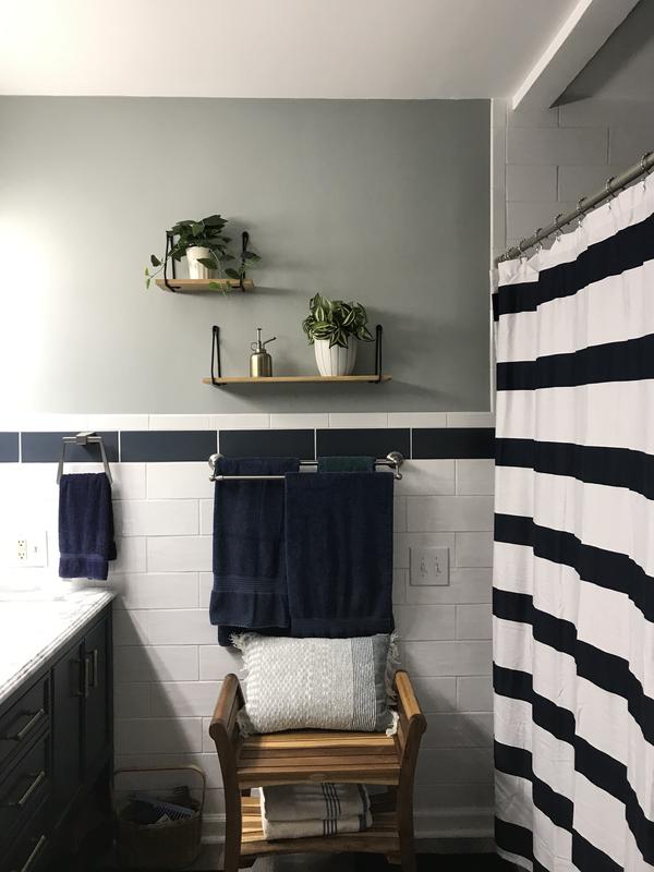 Amerock Blackrock Polished Nickel Wall mount Single Towel Ring in the ...