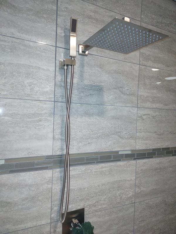 Style Selections Torin Gray 12-in x 24-in Polished Porcelain Marble ...