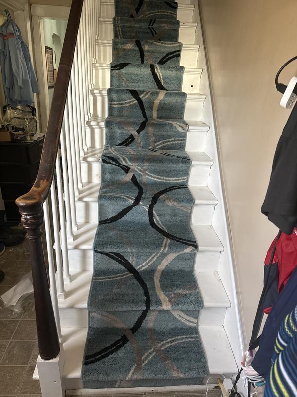 World Rug Gallery 5 X 7 (ft) Gray Oval Indoor Geometric Global Area Rug ...