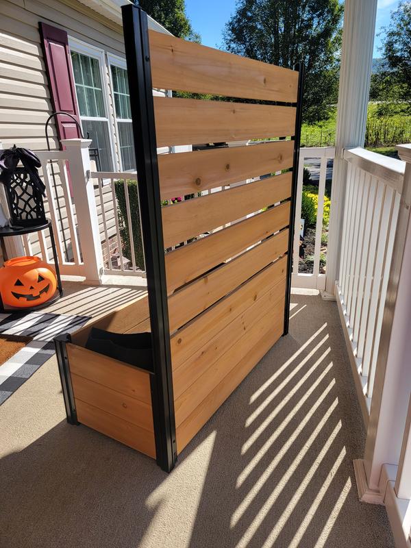 Enclo Privacy Screens Concord 41-in W x 73-in H Wood Planter Box Cedar ...