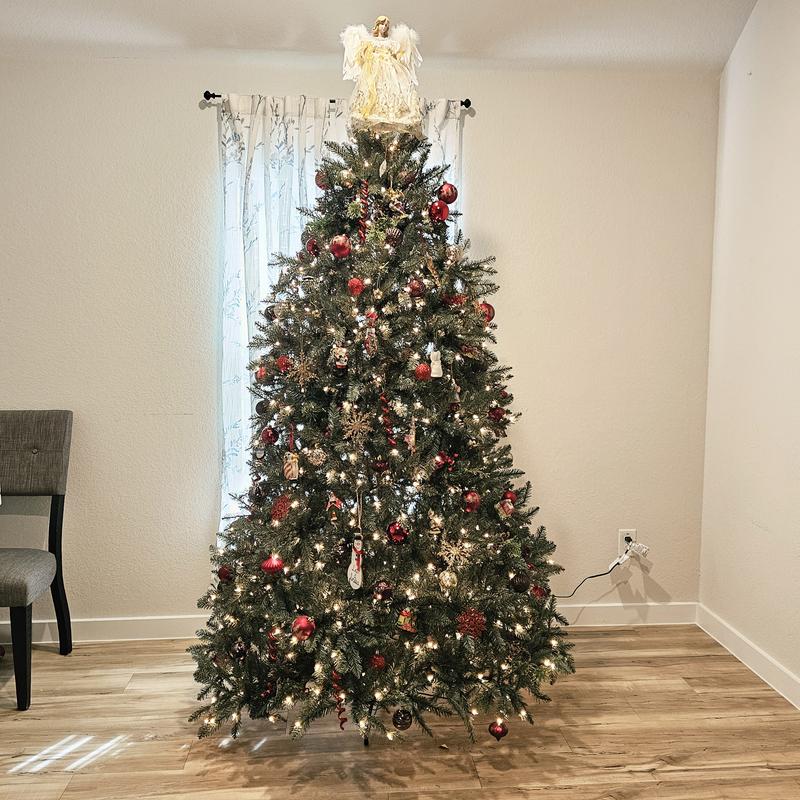 National Tree Company 10-ft Dunhill Fir Pre-lit Artificial Christmas ...