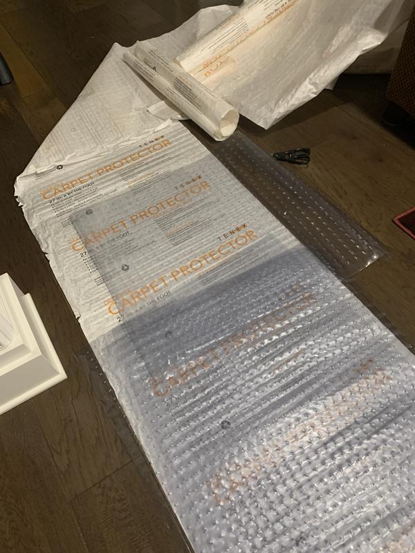 Tenex 27-in W Cut-to-Length Clear Extruded Vinyl Utility Runner (By-the ...