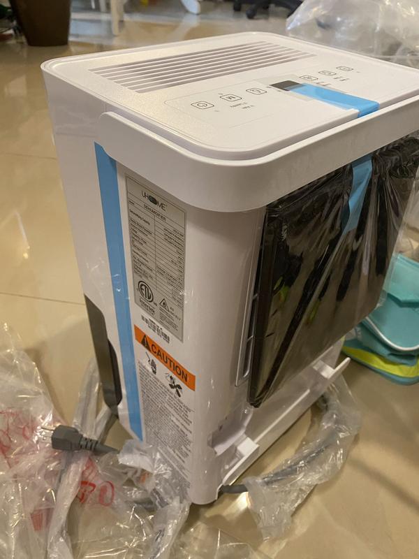 Elexnux 1.85-Gallon 150 -Pint 2 -Speed Dehumidifier with Built-In Pump ...