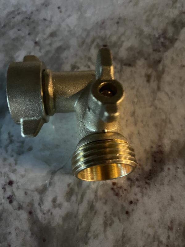 Morvat 1-1/2-ft 3/4 -in Inlet x 3/4 -in Outlet Brass Water inlet hose ...