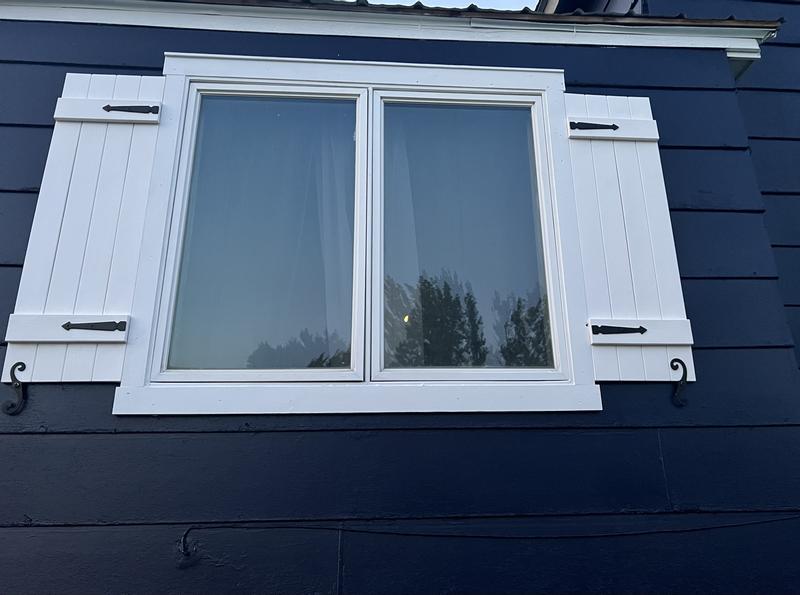 Alpha 14.31-in W x 47-in H Indigo Blue Board and batten Exterior ...