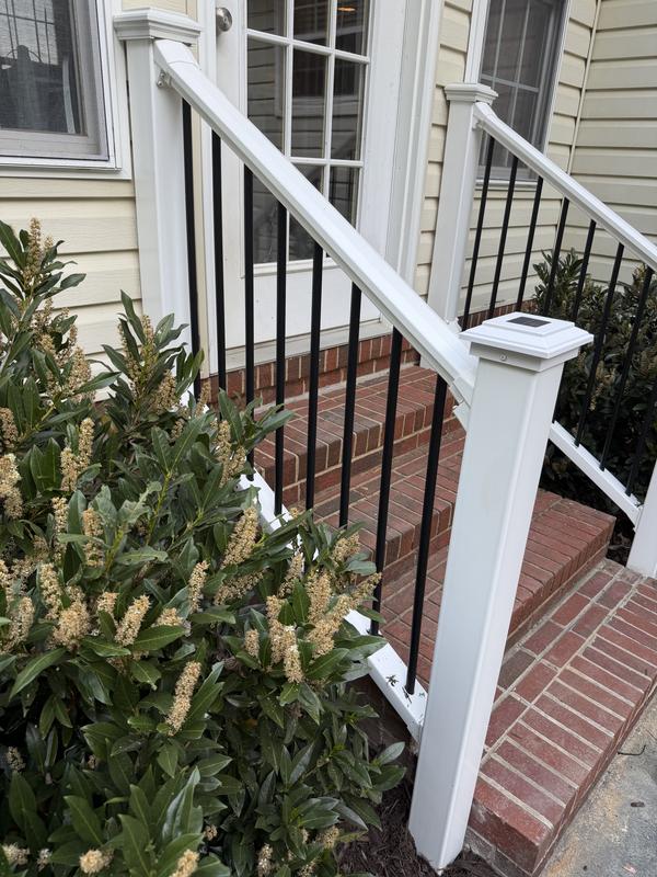 RDI Camden 6-ft x 36-in White Composite Deck Stair Rail Kit in the Deck ...