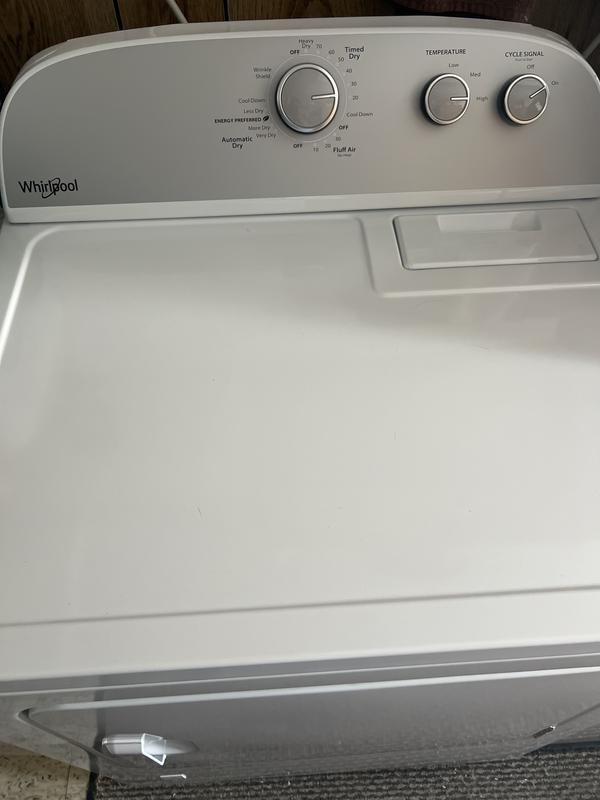 Whirlpool 7-cu ft Vented Gas Dryer (White) WGD4815EW at Lowes.com