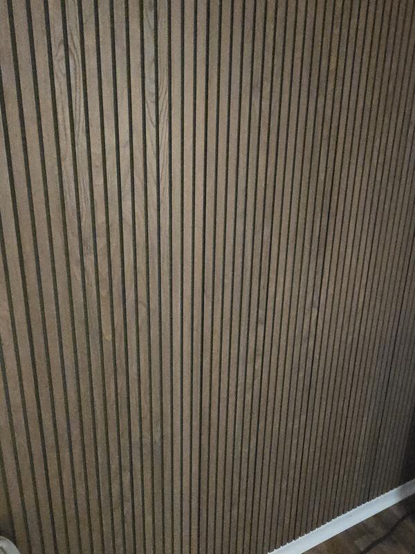 1/2-in x 8-5/8-in x 8-ft Finished Warm Oak MDF Shiplap Fluted Wall ...