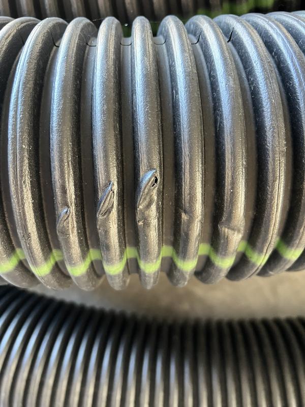 ADS 6-in x 100-ft Corrugated Solid Pipe 06510100 at Lowes.com