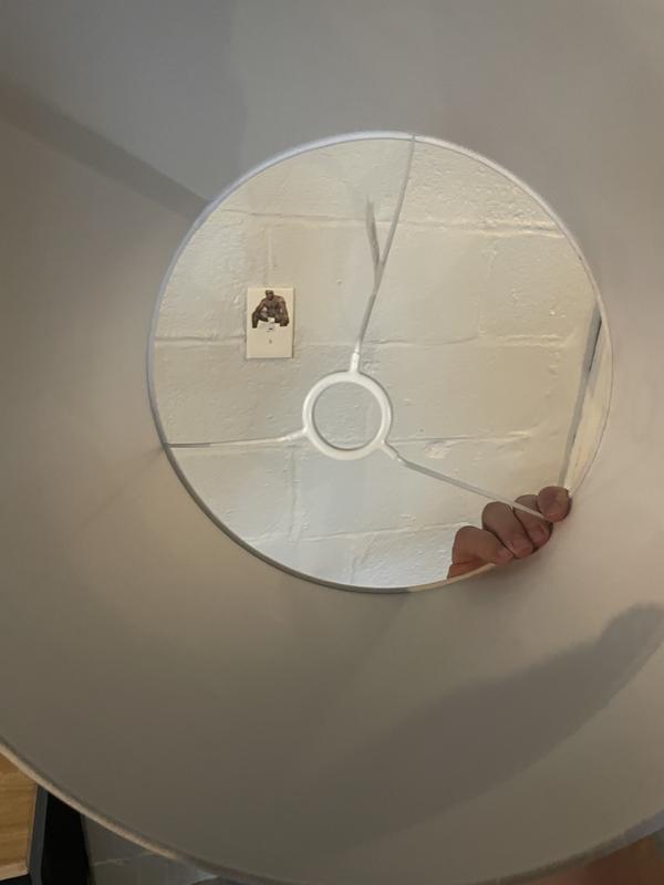 allen + roth 10-in x 15-in White Linen Drum Lamp Shade LSH73 at Lowes.com