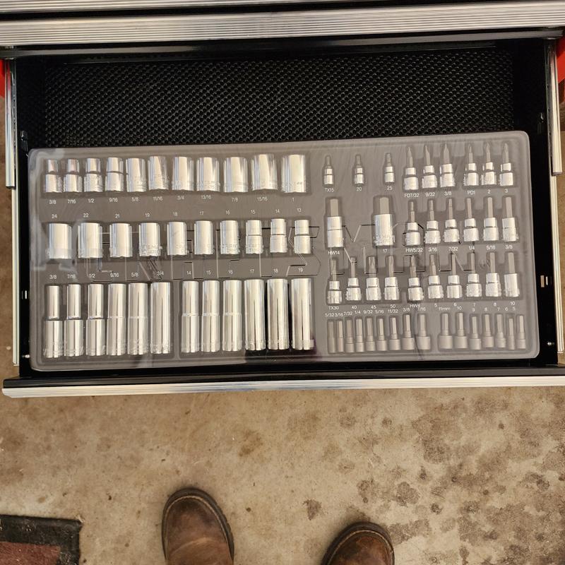 CRAFTSMAN 298-Piece Standard (SAE) and Metric Polished Chrome Mechanics ...