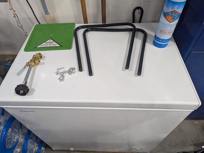 Flame King 1LB Refillable Empty Propane Cylinder Refill Kit Steel ...