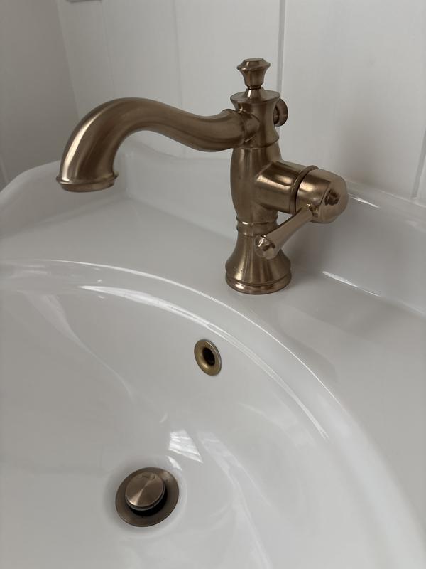 Delta Cassidy Polished Nickel 4-in centerset 1-Handle WaterSense ...