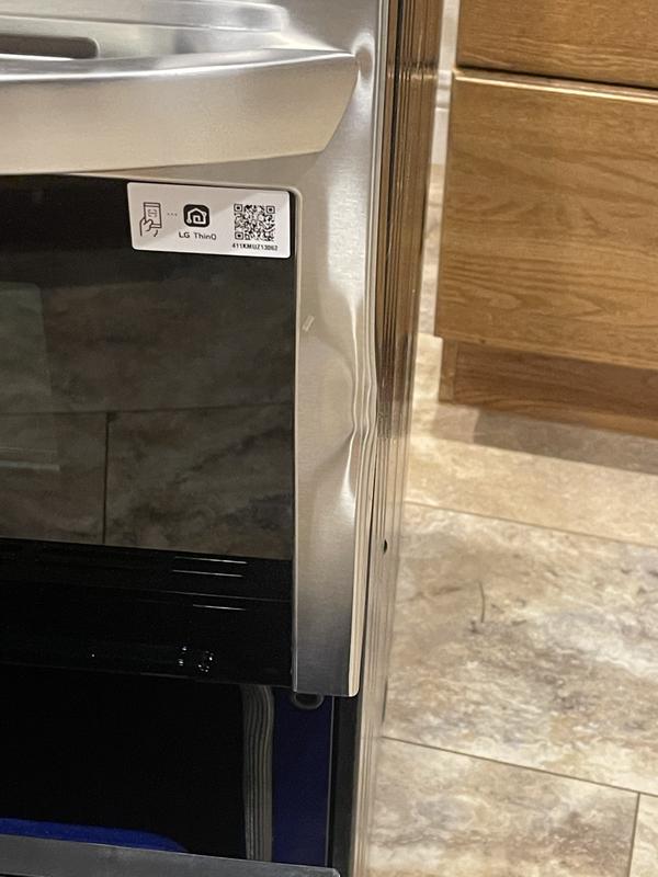 LG 30-in 5 Burners 4.3-cu ft / 2.6-cu ft Self-cleaning Air Fry ...