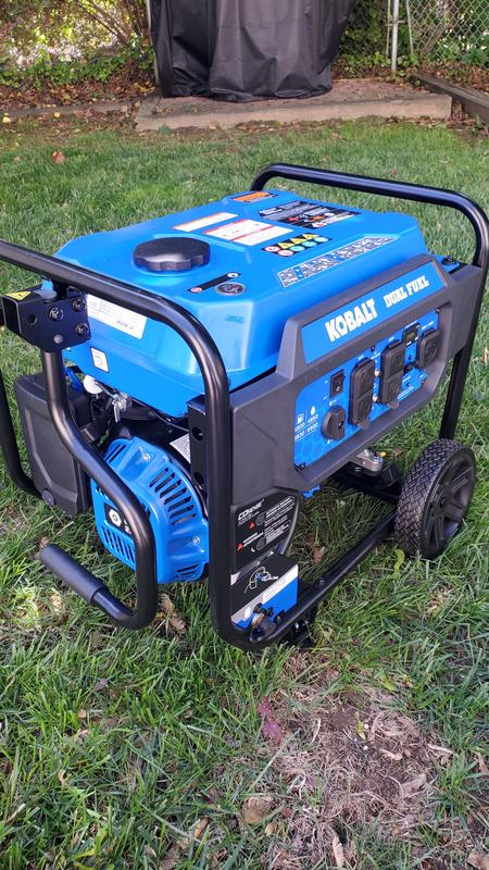 Kobalt 49 State 6830 / 5500 -Watt Dual fuel Portable Generator in the ...