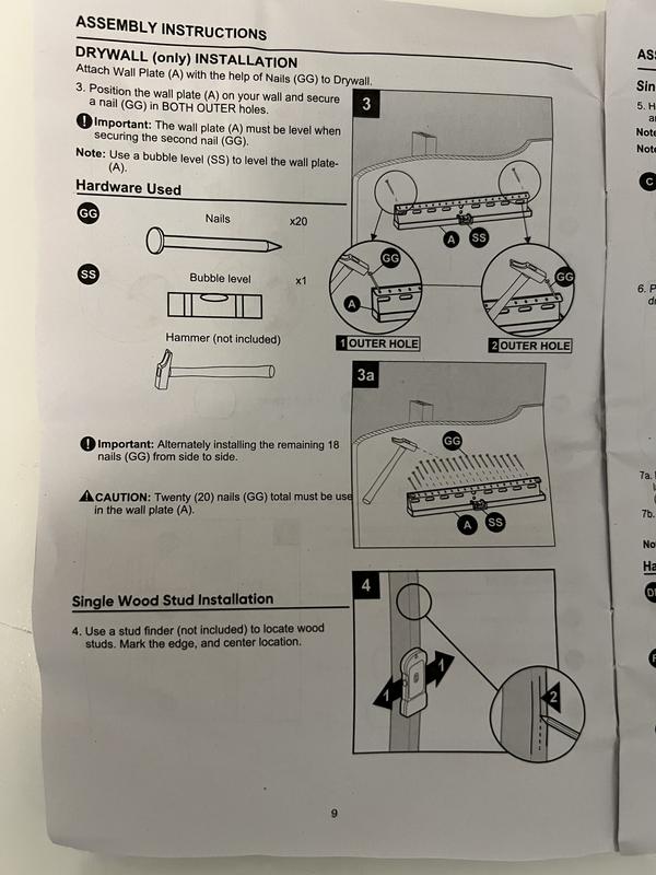 Utilitech TV Mount Fixed Indoor Wall Tv Mount Fits TVs up to 65-in (Hardware Included) RAD ...