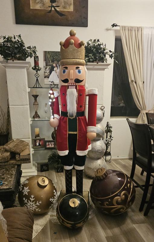 Holiday Living 7-ft Bluetooth Nutcracker Animatronic 93116 at Lowes.com