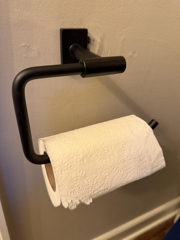 Franklin Brass Hartwell Matte Black Wall mount Euro Toilet Paper Holder ...