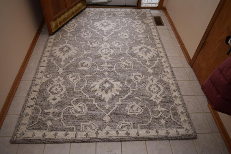 allen + roth Callaway 8 x 10 (ft) Tufted Wool Mocha Rectangular Indoor ...