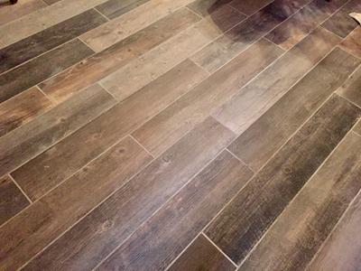 Style Selections Kaden Reclaimed 6-in x 36-in Glazed Porcelain Wood ...