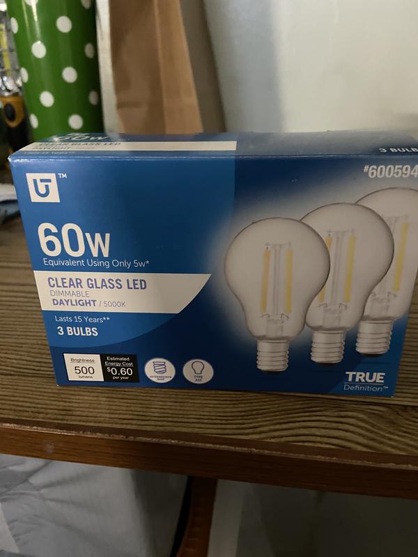 Utilitech 60 -Watt EQ A15 Soft white Intermediate base (E-17) Dimmable ...