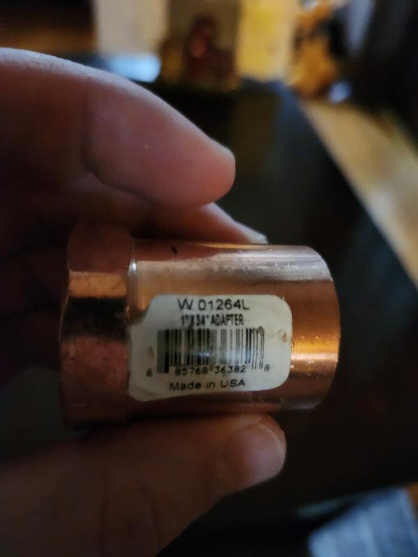 Streamline 1/2-in x 3/4-in Copper Reducing Female Adapter W 01230L at ...