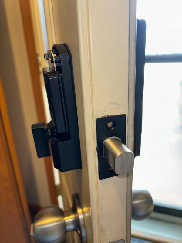 Honeywell Matte Black Electronic Deadbolt Fingerprint Touchscreen ...