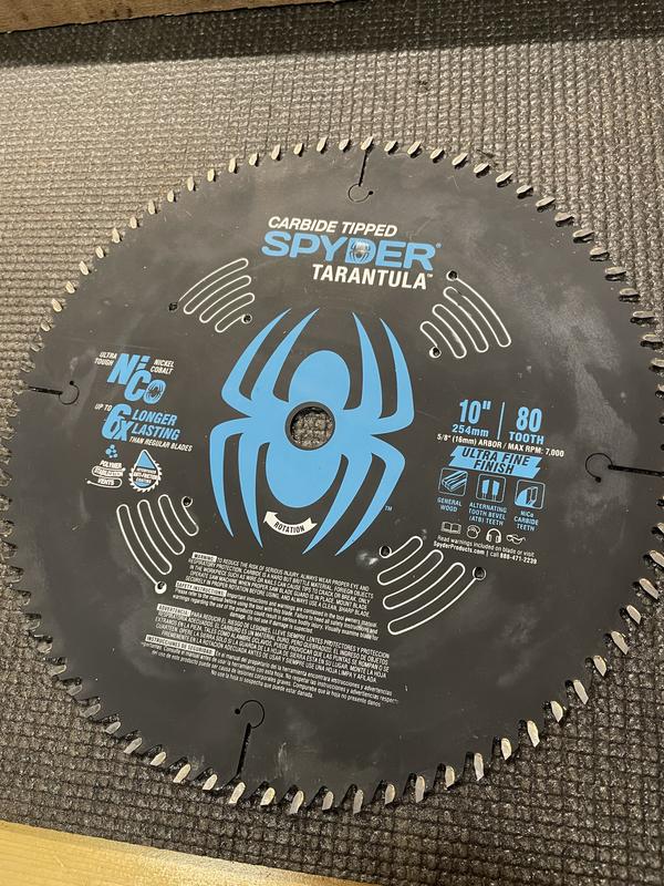 Spyder Fine Finish 10-in 60-Tooth Fine Finish Tungsten Carbide-tipped ...