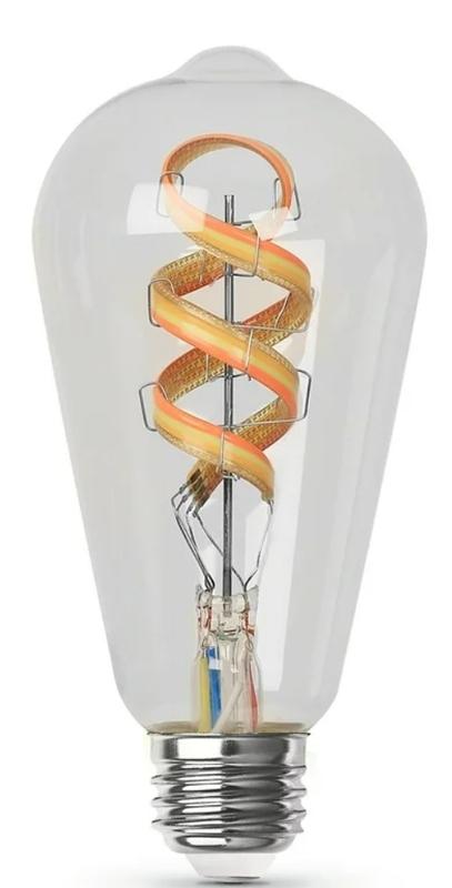 Feit Electric Feit LED Smart Bulbs 60-Watt EQ ST19 Full Spectrum Medium ...