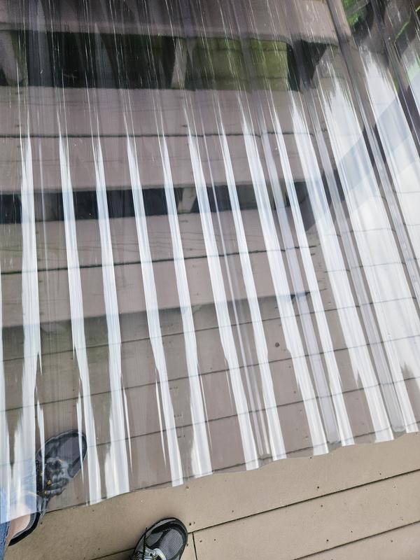 Tuftex SeaCoaster 2.17-ft x 6-ft Corrugated Clear PVC plastic Roof ...