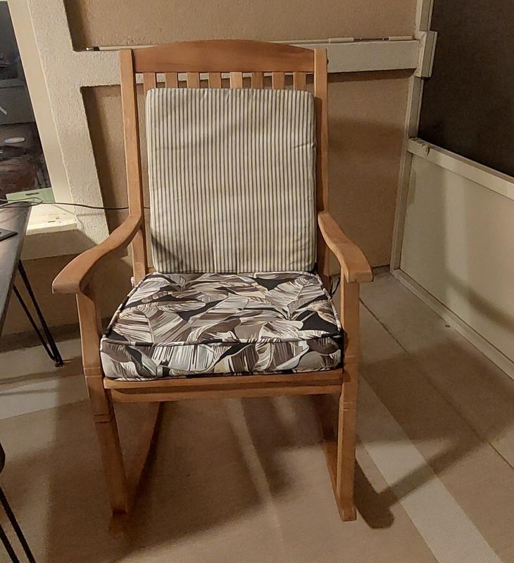 Cambridge Casual Hudson Wicker Teak Adirondack and Ottoman/ Rustic ...