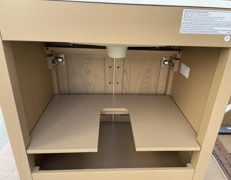 allen + roth Cantrell 30-in Oak Undermount Single Sink Bathroom Vanity ...