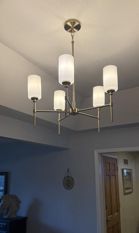 allen + roth Emerson 5 -Light Gold Transitional For Use in Bedrooms ...