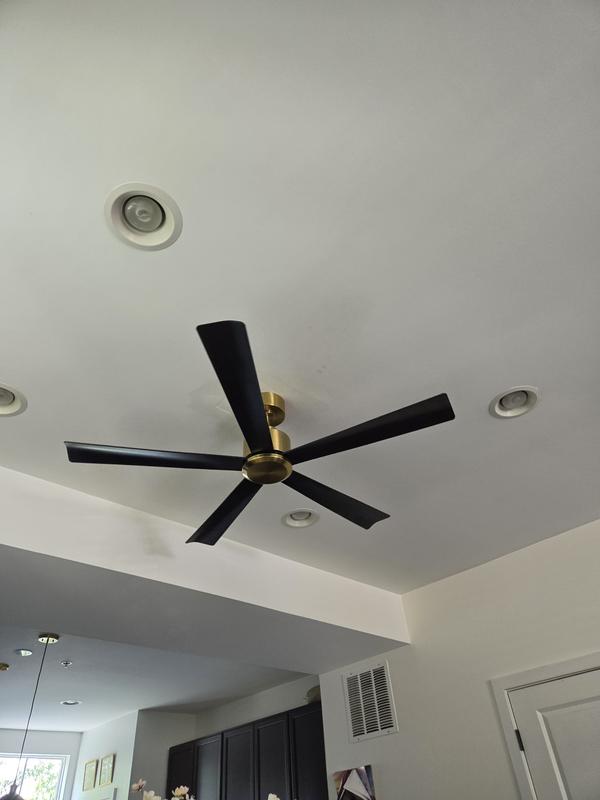 Breezary 52-in Matte White Color-changing Integrated LED Indoor/Outdoor ...