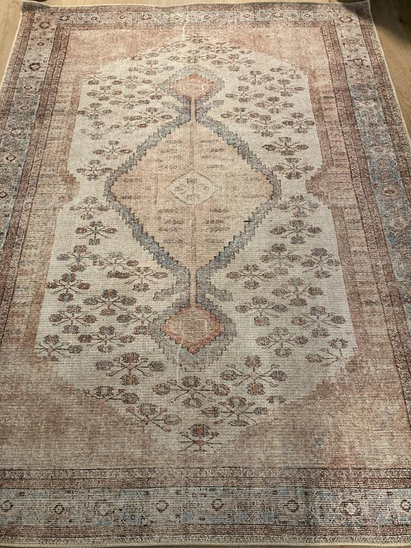 Livabliss Kemer 7 X 9 (ft) Burnt Orange/Teal Indoor Medallion Oriental ...
