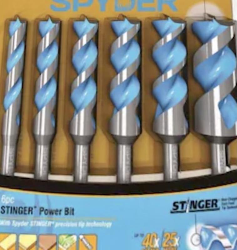 Spyder Stinger 6-Piece x 6-1/2-in Woodboring Power Spade Drill Bit Set ...