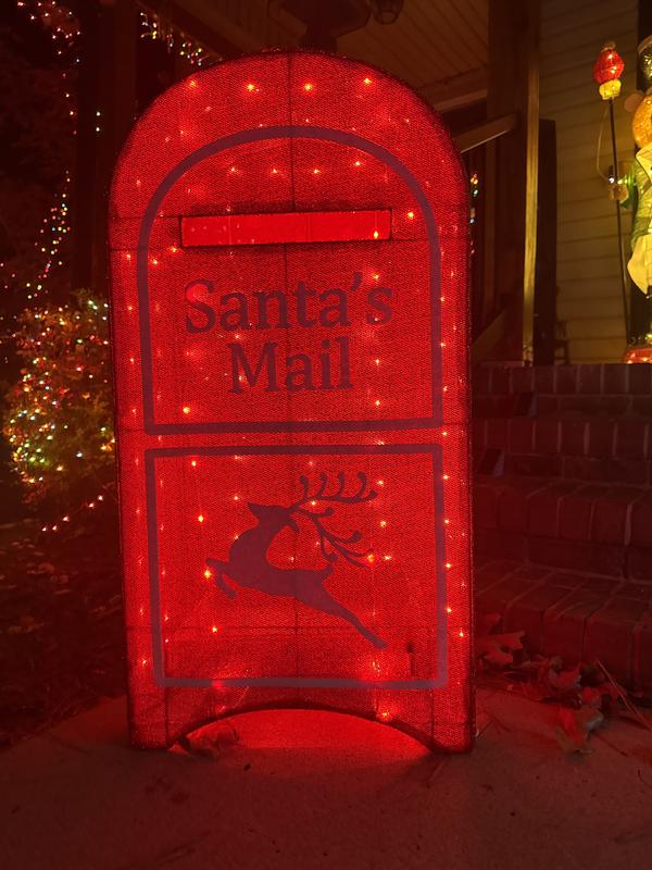 Holiday Living 3-ft LED Santa's Mail Mailbox Decoration ES79-031 at ...